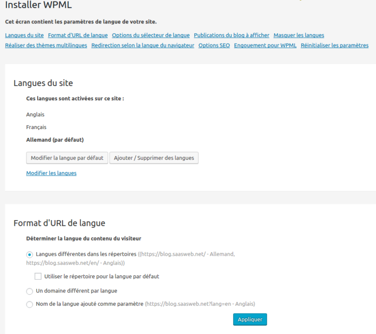WordPress : Réalisez très simplement un site multilingue avec WPML - SaaS Web Blog